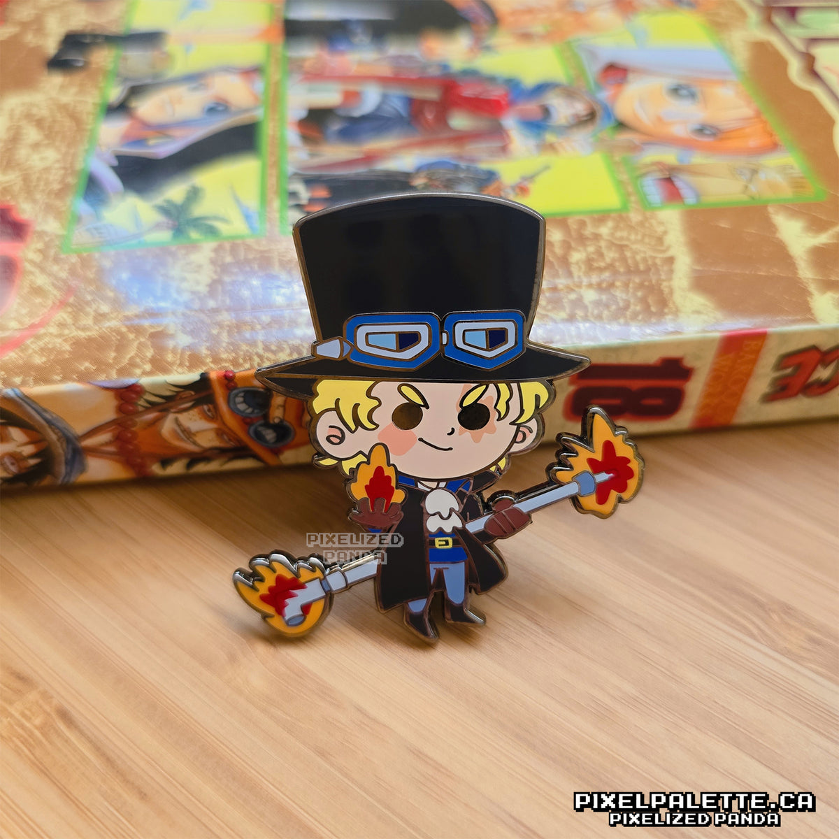 Fire Emperor Sabo - Enamel Pin – Pixel Palette