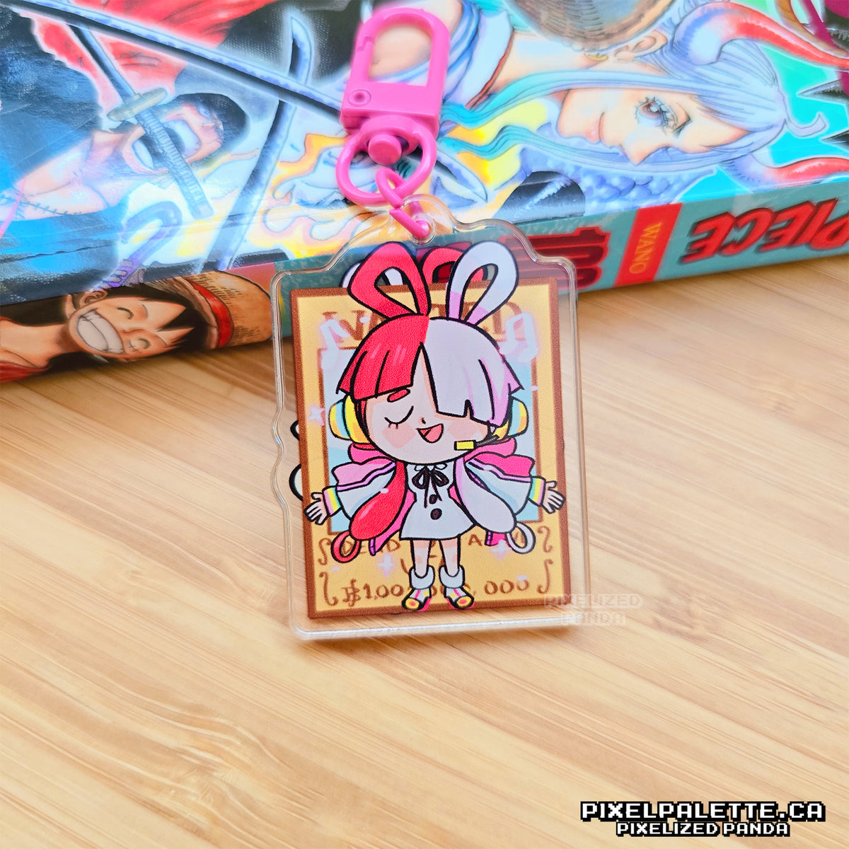 Uta 🎵 - Double Sided Acrylic Charm – Pixel Palette
