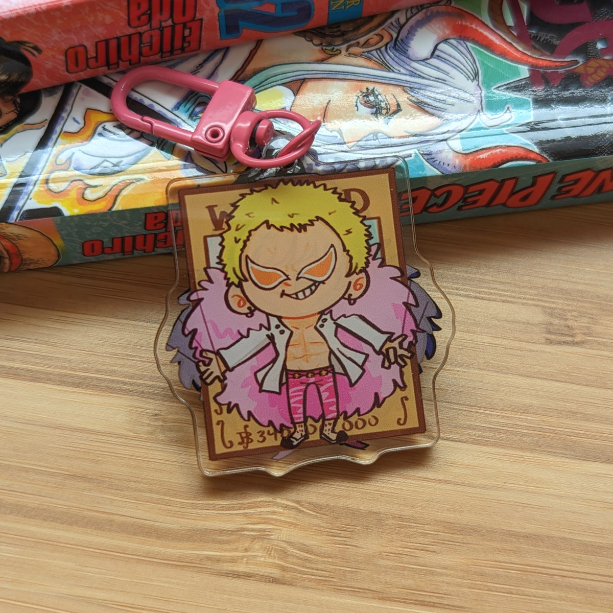 🦩 Mingo / 🚬 Corazon - Double Sided Acrylic Charm – Pixel Palette